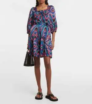 ERES Nightclub Printed Minidress