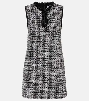 SELF-PORTRAIT Embellished Boucle Minidress