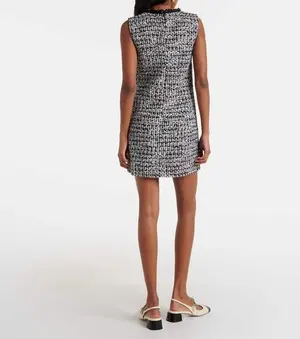 SELF-PORTRAIT Embellished Boucle Minidress