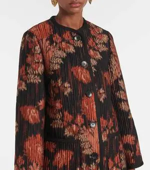 Etro Floral Print Coat - Multicoloured