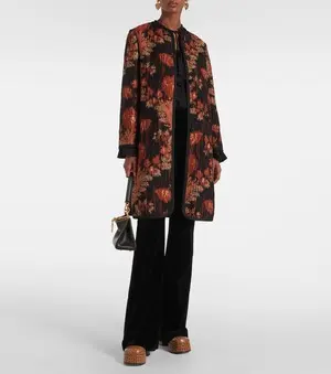 Etro Floral Print Coat - Multicoloured