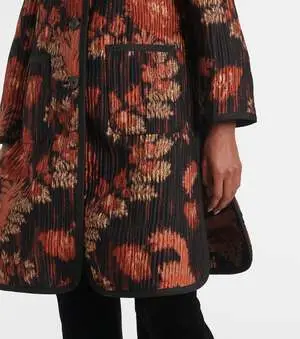Etro Floral Print Coat - Multicoloured