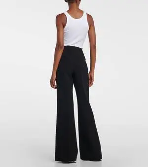 Tory Burch Crepe Flared Trousers