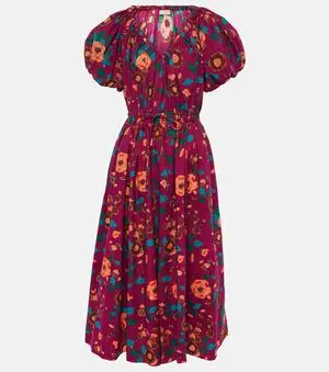 Ulla Johnson Vika Cotton Midi Dress - Pink