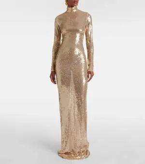 THE NEW ARRIVALS ILKYAZ OZEL Sequined Gown