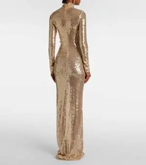 THE NEW ARRIVALS ILKYAZ OZEL Sequined Gown