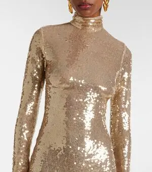 THE NEW ARRIVALS ILKYAZ OZEL Sequined Gown