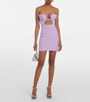 NENSI DOJAKA Cutout Minidress - Purple