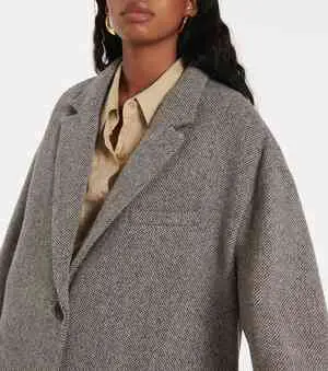 MARANT ETOILE Limizag Wool-blend Coat