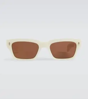 JACQUES MARIE MAGE Ashcroft Rectangular Sunglasses - White