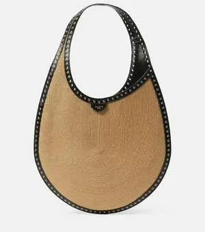 Alaïa One Piece Paper Straw Shoulder Bag - Beige