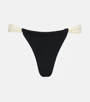 SAME High-leg Bikini Bottom - Black