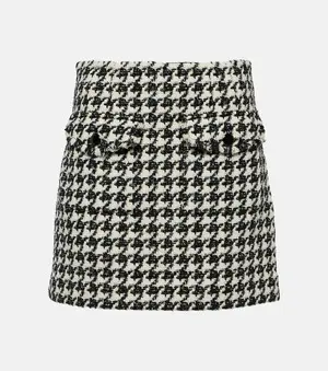 Veronica Beard Adriel Houndstooth Miniskirt