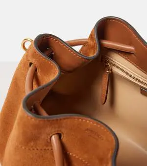 JIMMY CHOO Suede Bucket Bag