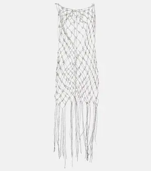 Giuseppe Di Morabito Crystal-embellished Mini Dress - Silver