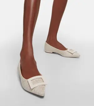 ROGER VIVIER Gommettine Pointed Toe Ballet Flats