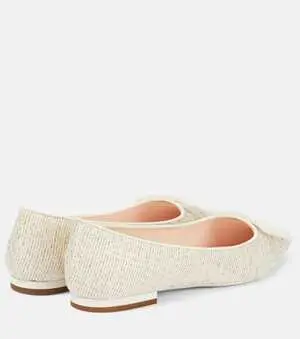 ROGER VIVIER Gommettine Pointed Toe Ballet Flats