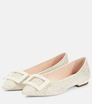 ROGER VIVIER Gommettine Pointed Toe Ballet Flats