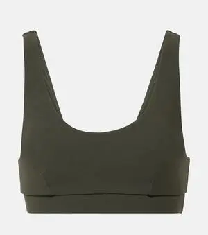 The Upside Peached Daisy Logo Sports Bra