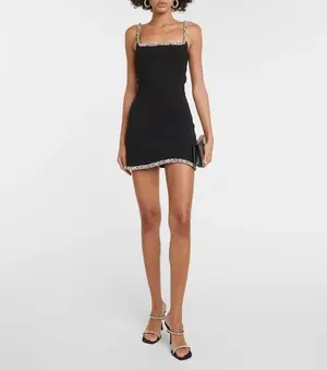 Simkhai Cary Crystal-embellished Miniskirt