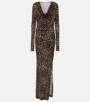 Blumarine Leopard-print Maxi Dress