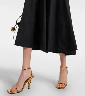 Staud Wells Cotton Poplin Midi Dress - Black