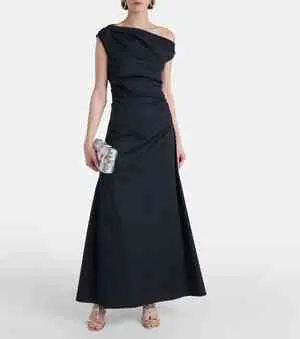Staud Maxi Phare Cotton Poplin Gown
