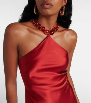 Staud Cadence Beaded Gown