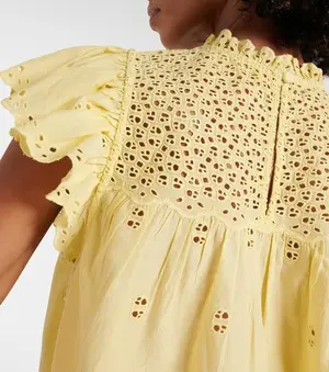 Ulla Johnson Kassi Cotton Voile Top