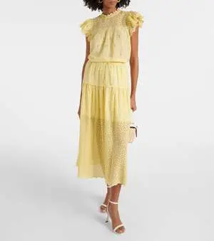 Ulla Johnson Kassi Cotton Voile Top