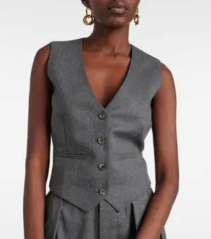 Wardrobe.NYC Single-breasted Vest - Black