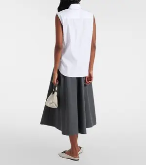 Brunello Cucinelli Cotton-blend Shirt - White