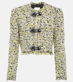 Isabel Marant Gradilia Cropped Wool-blend Jacket - White