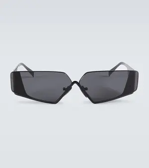 Prada Rectangle Sunglasses - Black