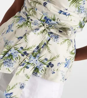 Veronica Beard Strapless Belted Top