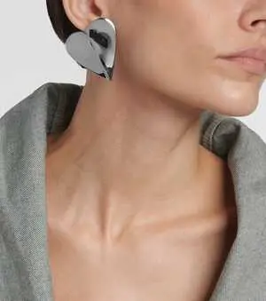 Alaïa Le Coeur Earrings - Silver