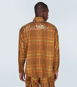 ERL Checked Cotton Corduroy Shirt