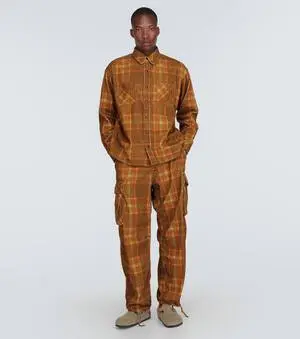 ERL Checked Cotton Corduroy Shirt