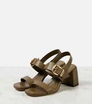 JIMMY CHOO Hawke 70 Leather Sandals