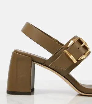 JIMMY CHOO Hawke 70 Leather Sandals
