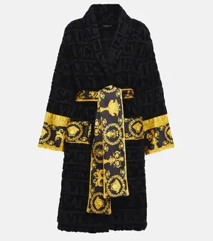 Versace Barocco Cotton Bathrobe - Multicoloured