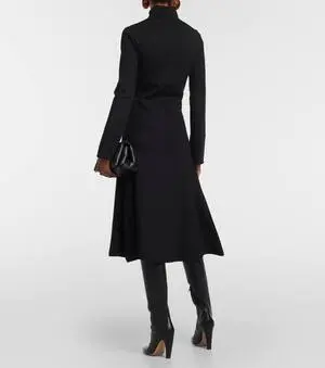 JOSEPH Turtleneck Silk-blend Midi Dress