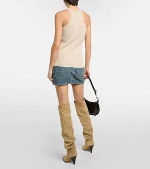 Isabel Marant Merry Ribbed-knit Tank Top - Beige