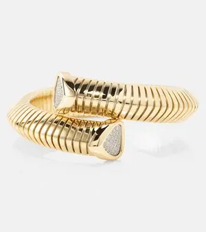 Marina B Trisola 18kt Cuff Bracelet With Diamonds - Gold
