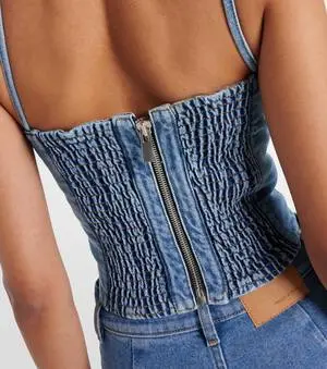 Magda Butrym Denim Bustier
