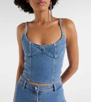 Magda Butrym Denim Bustier