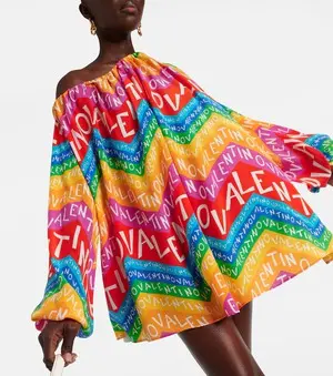 Valentino Garavani Chevron 24 Mini Dress