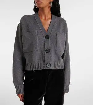 Proenza Schouler Sofia Cashmere And Wool Cardigan - Grey