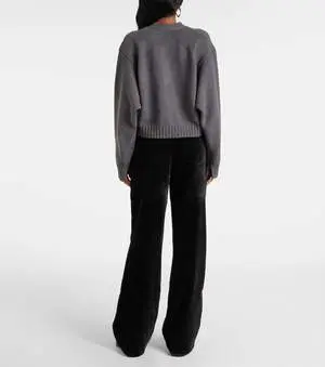 Proenza Schouler Sofia Cashmere And Wool Cardigan - Grey