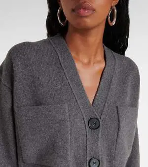 Proenza Schouler Sofia Cashmere And Wool Cardigan - Grey